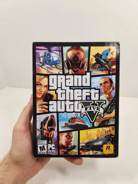 GRAND THEFT AUTO V 5 GTA Five pour PC DVD-ROM 7 disques avec carte jeux ...