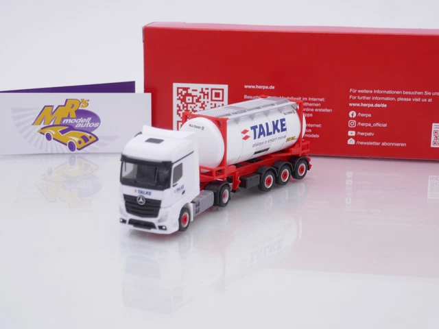 HERPA 316002 # Mercedes-Benz Actros Wechselcontainer-Sattelzug " Talke ...