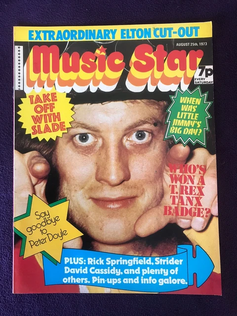 MUSIC STAR MAGAZINE 25th Aug 1973 SLADE Marc Bolan DAVID BOWIE Glam ...