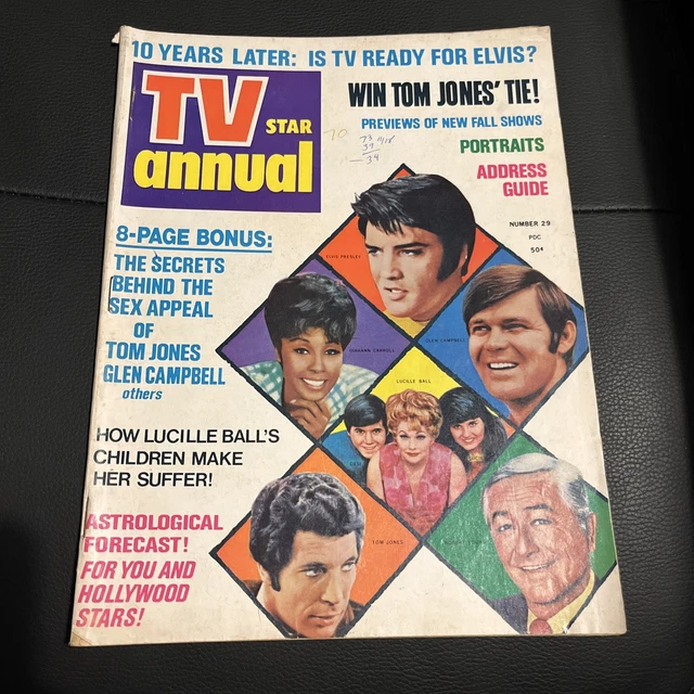 TV STAR ANNUAL Tom Jones Michael Cole Sesame Street Tom Jones Glen ...