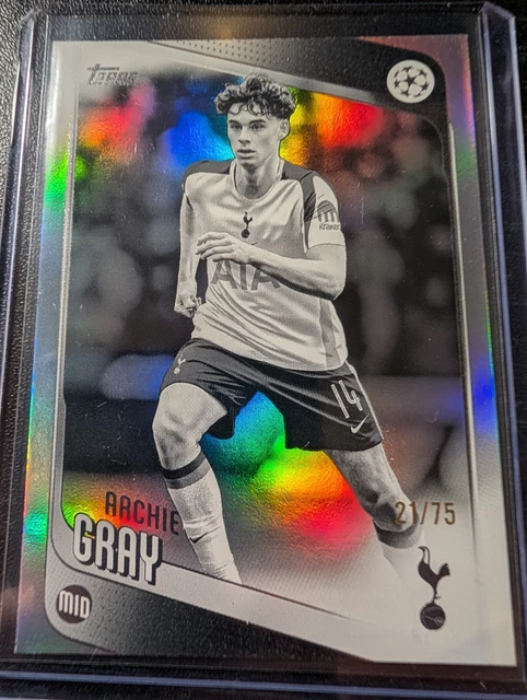 2025-26 TOPPS FLAGSHIP UCC Archie Gray Black & White Foil Parallel /75 ...