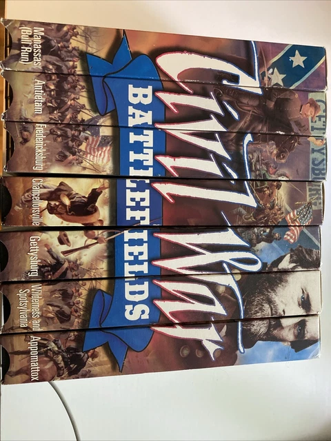 CIVIL WAR BATTLEFIELDS Set of 7 VHS Tapes | Tested And Working ...