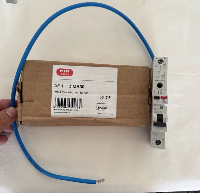 Motor 306d2 MEM EATON 32 AMP CURVE B 6kA 30mA RCBO TYPE A POD MEMSHIELD ...