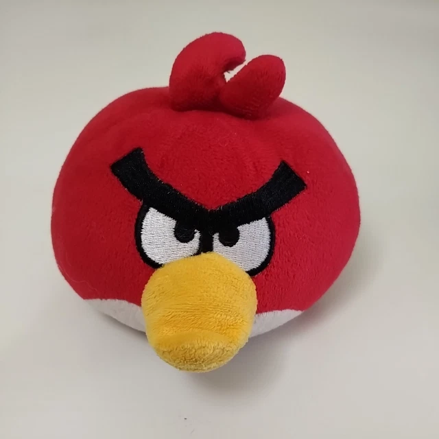 ANGRY BIRDS RED Head Bird Soft Toy Plush 2010 Commonwealth Cuddly Toy ...