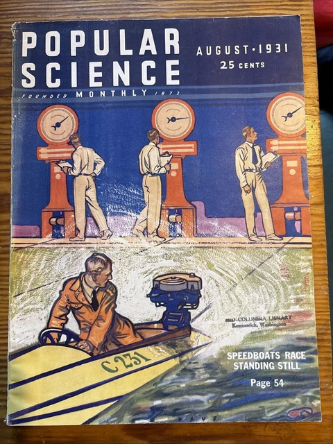 AUGUST 1931 POPULAR Science Magazine Vol 119 AUGUSTE Piccard Aerial ...