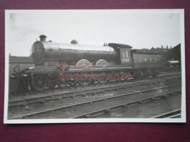 PHOTO LNER Ex Ner Class C7 Loco No 2198 £3.00 - PicClick UK