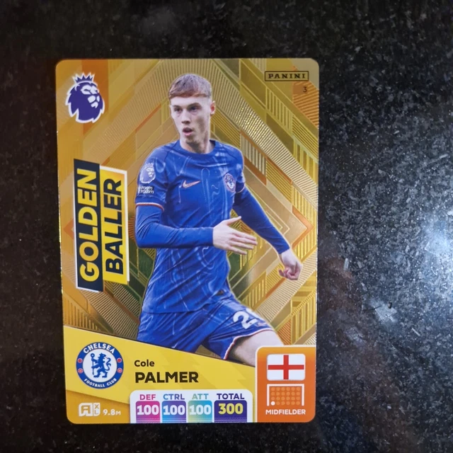 PANINI ADRENALYN XL Premier League 2025 Cole Palmer Golden Baller Card ...
