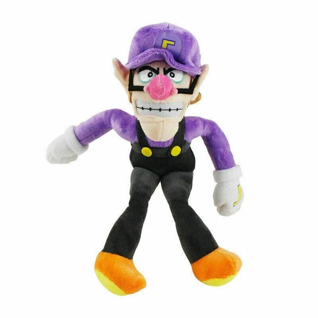 NEW SUPER MARIO Bros. Waluigi Plush Soft Toy Doll Teddy 10" Kids Gift £ ...