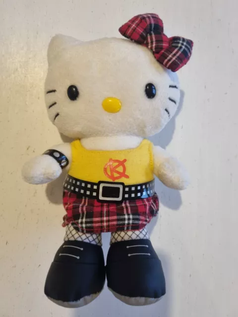 TY ORIGINAL BEANIES Punk Hello Kitty 6" Plush Sanrio 2009 Limited ...