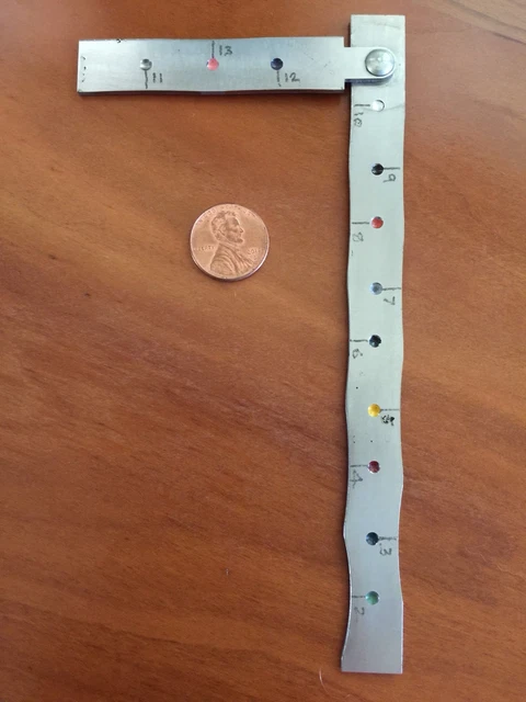 MILITARY SPECIAL USE Steel Ruler Unknown Origins/Markings CV-A Prop ...