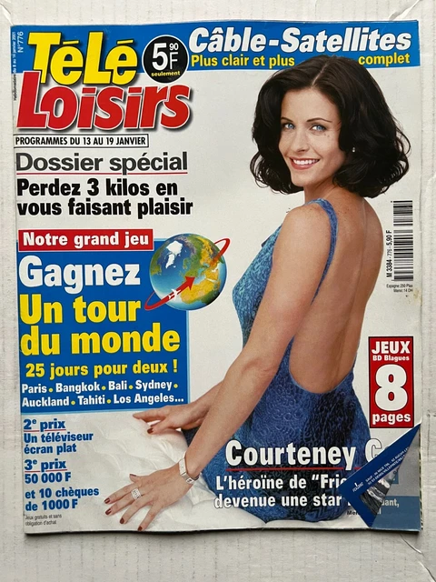 TÉLÉ LOISIRS 8/01/2001; Courtney Cox/ Sacha Distel/ Dave/ Fogiel/ P.M. Glaser EUR 7,00 - PicClick FR