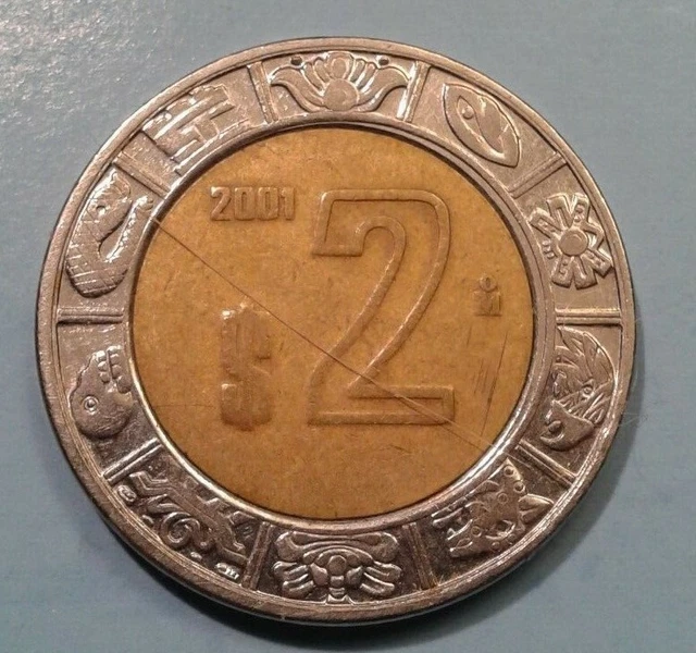 MEXICO 2 PESOS coin 2001 $6.01 - PicClick CA