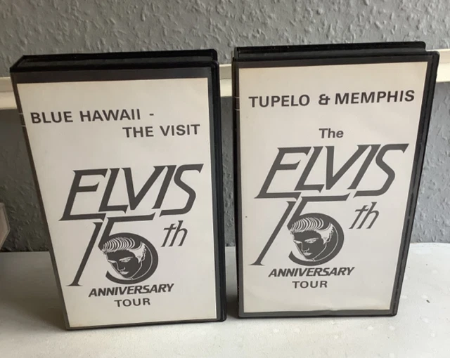 ELVIS 15TH ANNIVERSARY Tour Hawaii Tupelo Memphis VHS Cassette Tapes £16.13 - PicClick UK