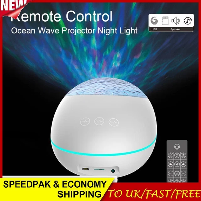 OCEAN WATER RIPPLE LED Projector 7 Modes Bluetooth-compatible Music ...