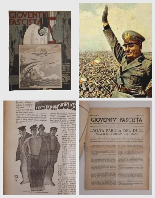 RIVISTA FASCISTA MUSSOLINI e il storia del fascismo gioventu fascista ...