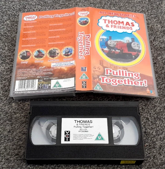 THOMAS THE TANK Engine & Friends Pulling Together Vhs Video Kids ...