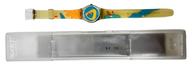 MONTRE À BRACELET Swatch Gents Et Dames Ou'Soleil Mon LK108 1987 ...