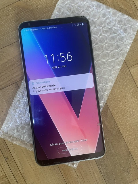 LG-V30 64 GIGA Vitre Cassé le tactile Fonctionne EUR 40,00 - PicClick FR