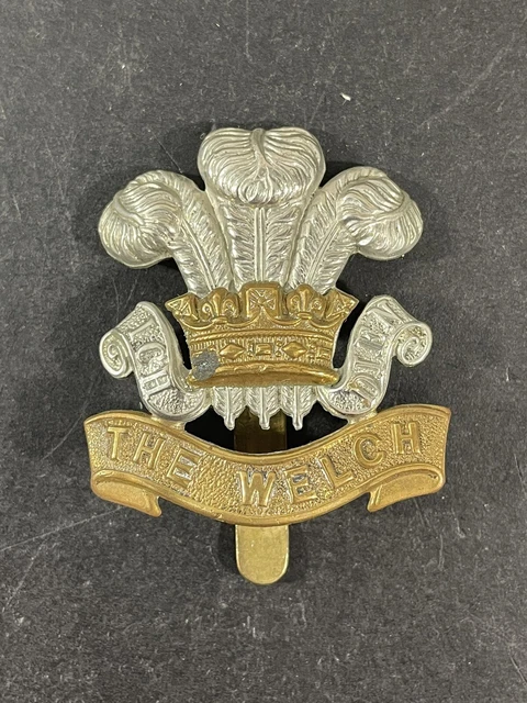 WW2 BRITISH ARMY, Welch (Welsh) Regiment Cap Badge £8.00 - PicClick UK