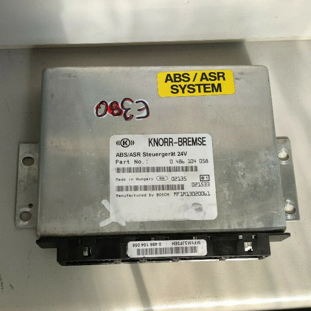 KNORR-BREMSE ABS/ASR-STEUERGERÄT 24V 0486104058; MF1M13020061 ...