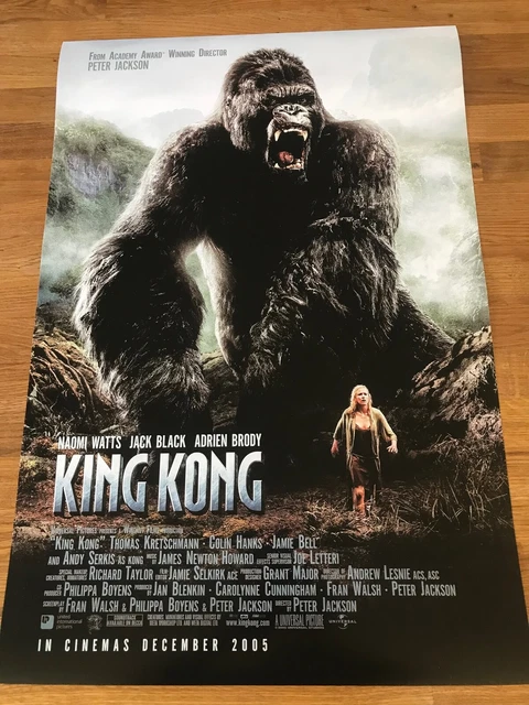MOVIE POSTER KING Kong 430mm x 640m bit bigger than A2 £3.99 - PicClick UK