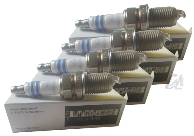 SET 4 BOUGIES Original GM Opel OE 95528735 Adam Astra J Corsa D et ...