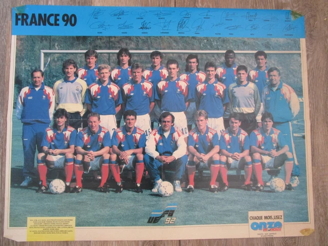 POSTER / PAGE football équipe de france 1990 EUR 3,00 - PicClick FR