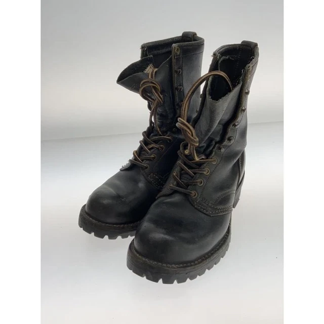 WESCO JOB MASTER Lace-Up Boots Black Leather US 8 Old Logo Height 24 ...