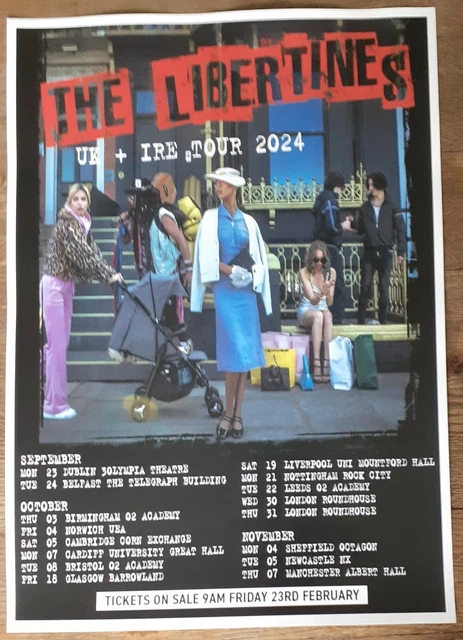 THE LIBERTINES - live band music show 2024 promotional tour concert gig poster EUR 7,10 ...
