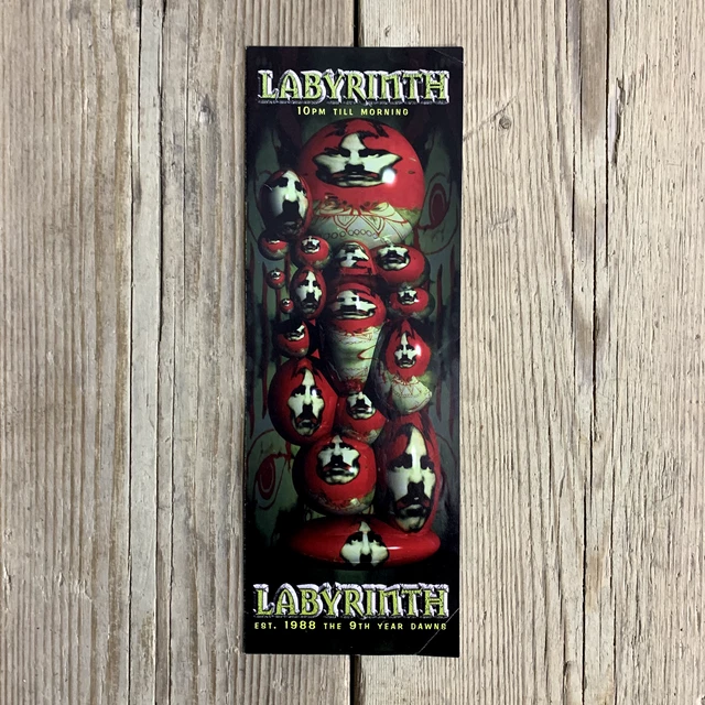 LABYRINTH RAVE FLYER The Labyrinth Building, London 1997. £7.00 ...