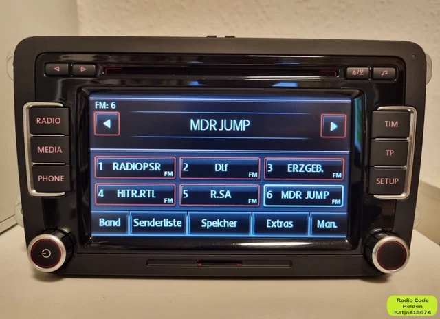 VW RCD 510 Radio original Volkswagen Autoradio 3C8035195 Blaupunkt mit ...