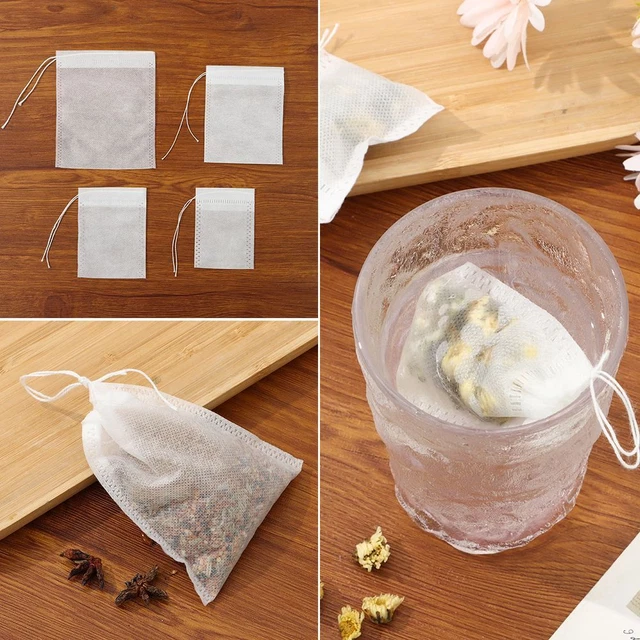 TEA EMPTY FOR Loose Leaf Tea Filter Bags Tea Infuser Sachets Disposable ...
