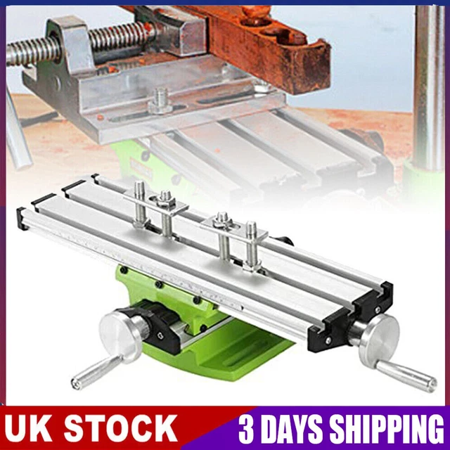WORKTABLE MILLING MACHINE Work Table Cross X-Y Sliding Bench Drill Vice ...