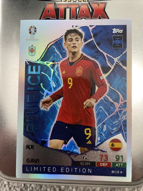 TOPPS MATCH ATTAX UEFA Euro 2024 Trading Cards. Limited Edition Blue ...