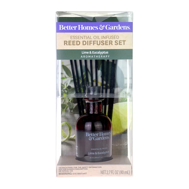 BETTER HOMES & Gardens Lime & Eucalyptus Essential Oil Rattan Reed ...