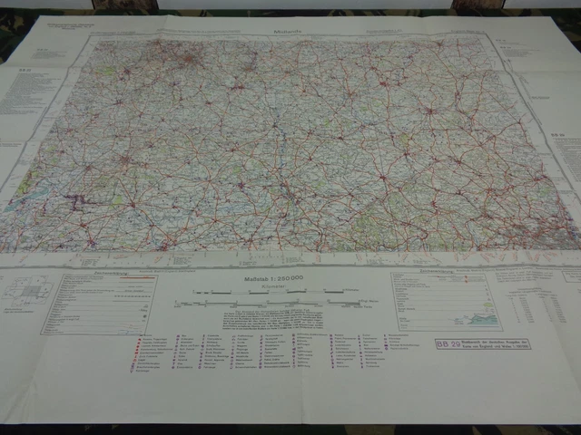 WW2 &RESTRICTED& GERMAN ARMY map of KEY MILITARY TARGETS in the ...