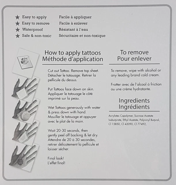 ST. PATRICK'S DAY IRISH Temporary Tattoos Ireland Pot Of Gold 4 Leaf ...