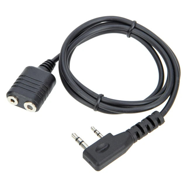 SPEAKER MIC HEADSET Earpiece Microphone Extension Cable Replaces Easy ...