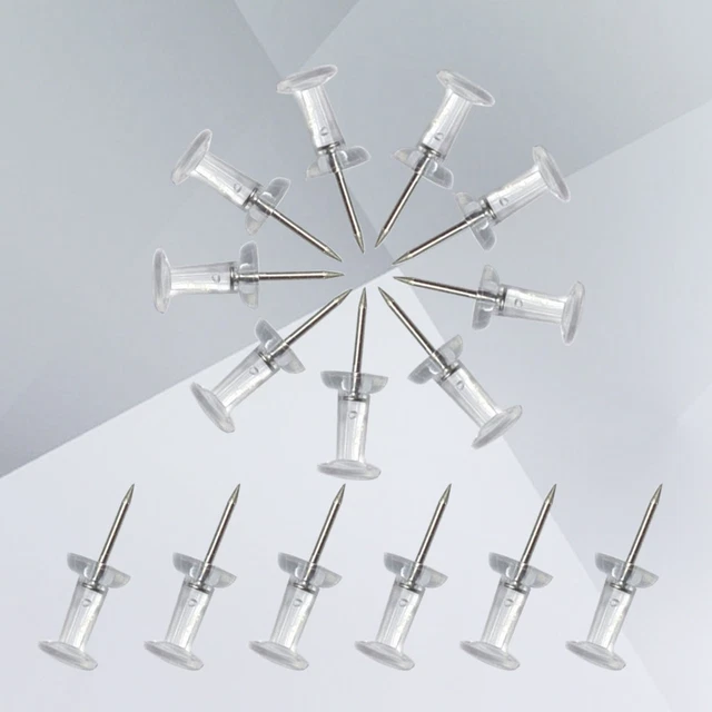 200 PCS MAP Tack Pushpins Clear Thumbtacks for Wall Bulletin Board $19. ...