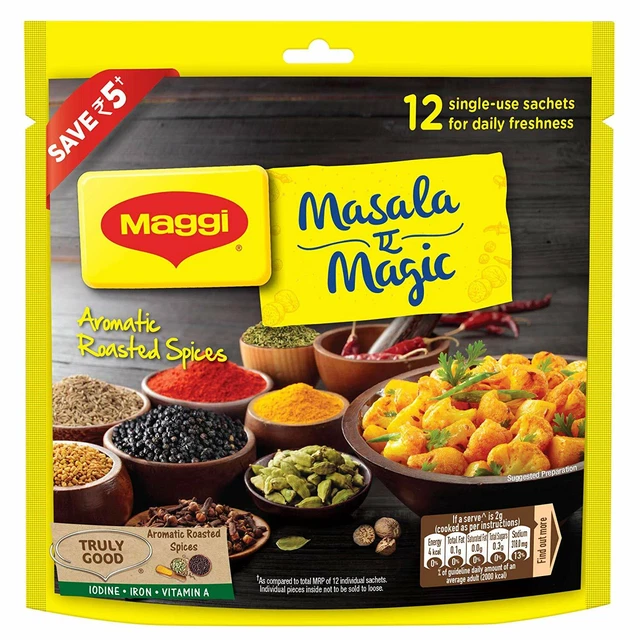 RSINC MAGGI MASALA- AE - Magique Assaisonnement,Légumes Masala,78g (12 ...