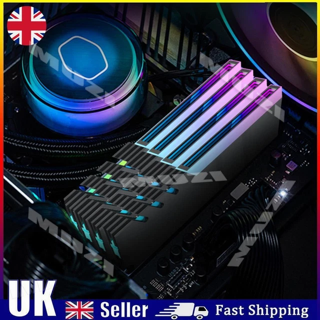 HEAT SINK DDR4 DDR5 Ram Cooler Radiator 5V 3PIN ARGB for Computer (Black) £18.09 - PicClick UK