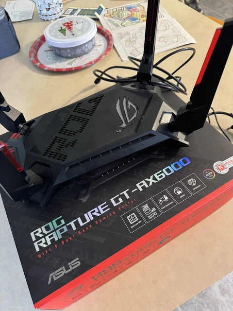 ASUS ROG RAPTURE GT-AX6000 WiFi 6 AX RGB Gaming Router $150.00 - PicClick