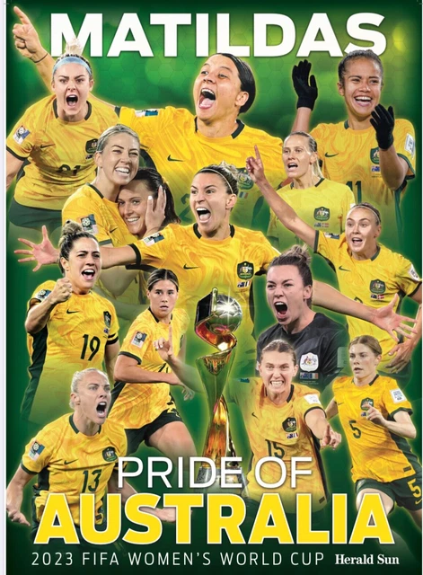 LAMINATED MATILDAS AUSTRALIAN women’s World Cup soccer football TEAM ...