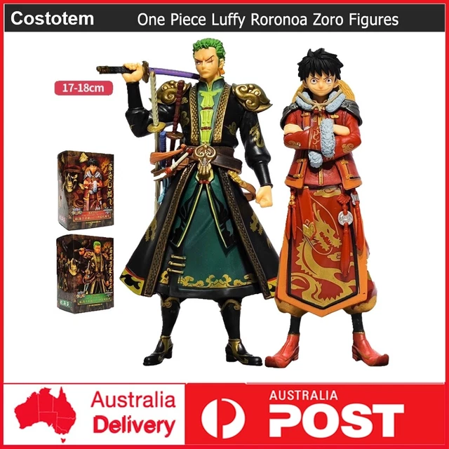 ANIME ONE PIECE Luffy Roronoa Zoro Action Figure Model Boxed Toy ...