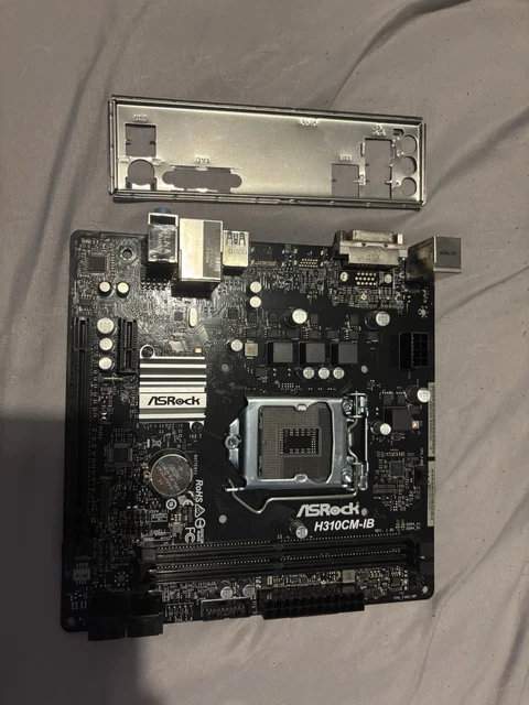 ASROCK H310CM-IB MOTHERBOARD, LGA 1151, Micro ATX, With IO Shield. £21. ...