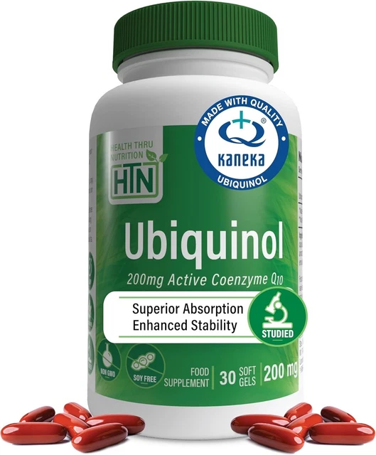 KANEKA QH UBIQUINOL 200mg Softgels | Antioxidant Power for Vitality ...