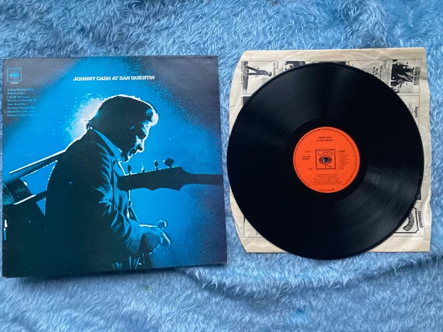 JOHNNY CASH AT San Quentin - 1969 Vinyl Lp Record Cbs £7.19 - PicClick UK