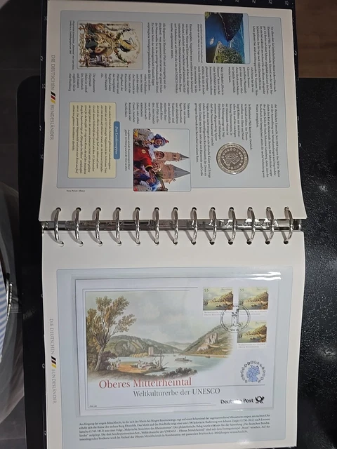 SILBERMÜNZEN DIE DEUTSCHEN Bundesländern Deutsche Post Mit Binder EUR ...