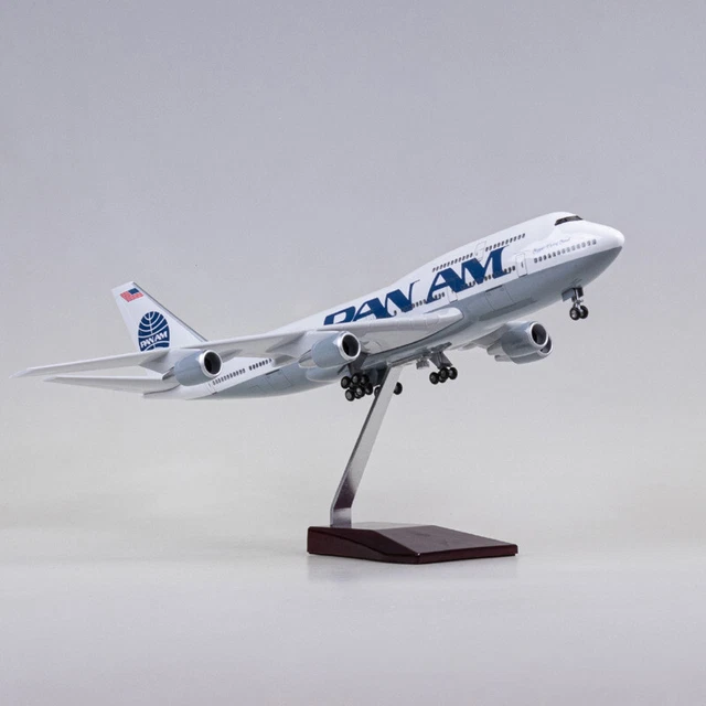 EXTRA LARGE PAN Am Boeing 747 Aircraft Model Plane Toy Gift - 1/150 ...
