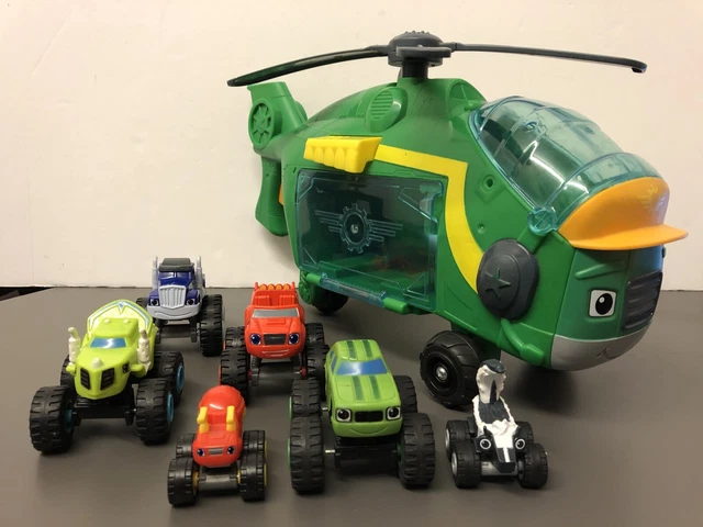 BLAZE AND THE Monster Machines Swoops The Helicopter & Cars Playset ...